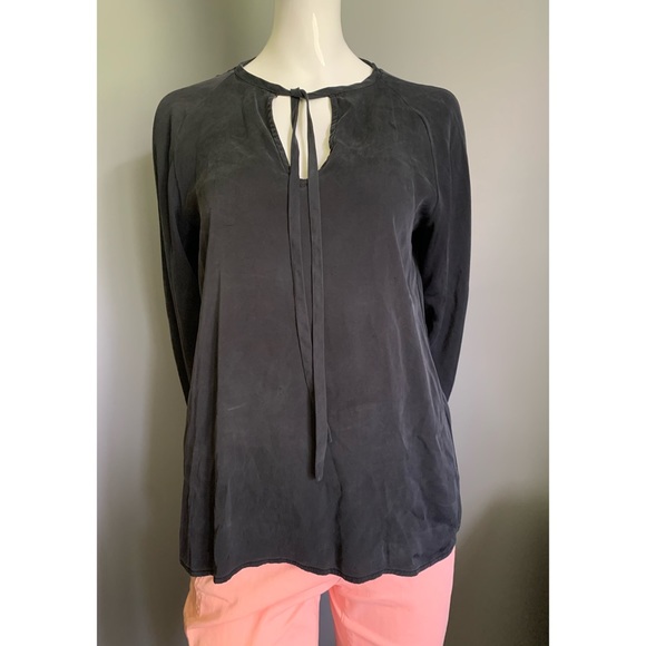 Tucker | Tops | Tucker Black Silk Blouse | Poshmark